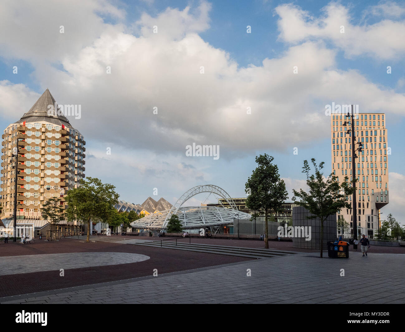 ROTTERDAM, NETHERLANDS - MAY 31, 2018: Exterior view of the Market Hall ...