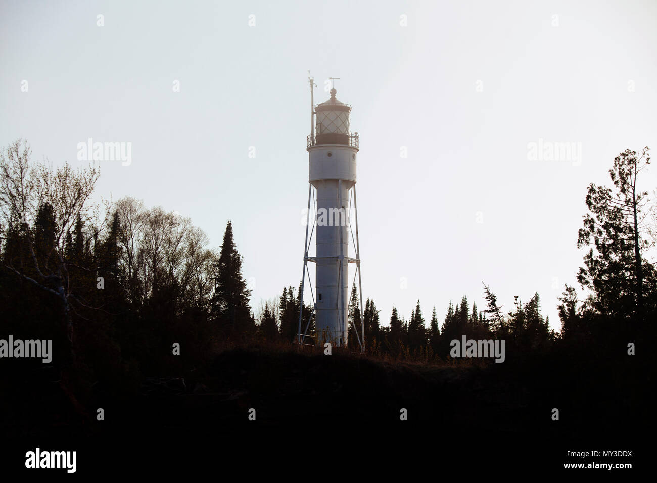 Devil's Island Lighthouse on Lake Superior and the Apostle Islands ...
