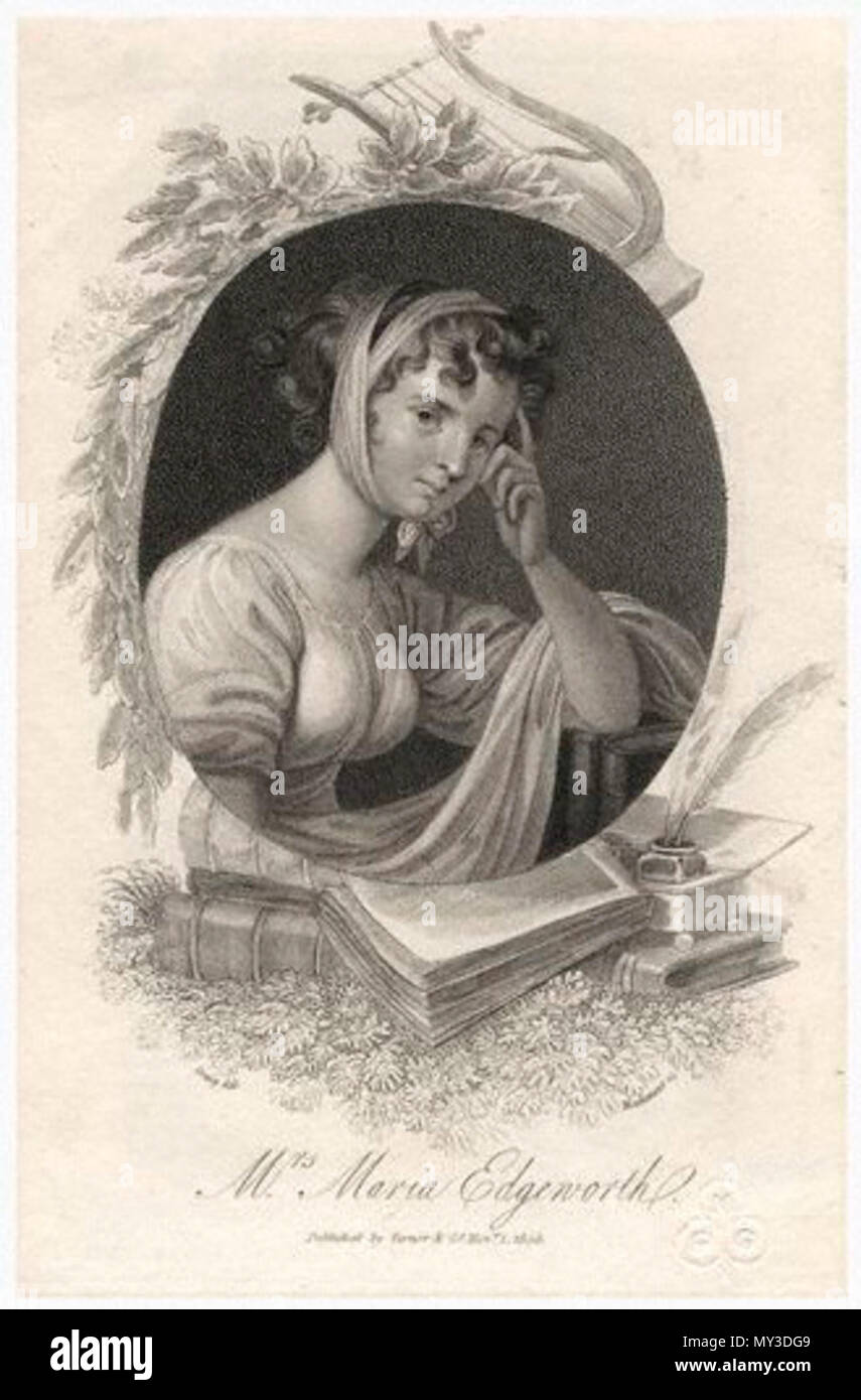 . Maria Edgeworth, line and stipple engraving . Published 1 November ...