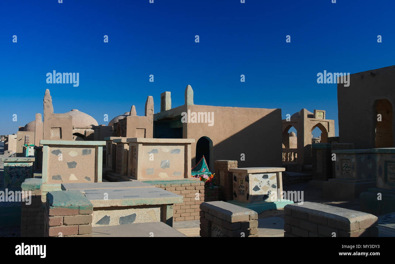 An-Najaf aka Wadi-us-Salaam muslim cemetery, largest in the world, Iraq ...