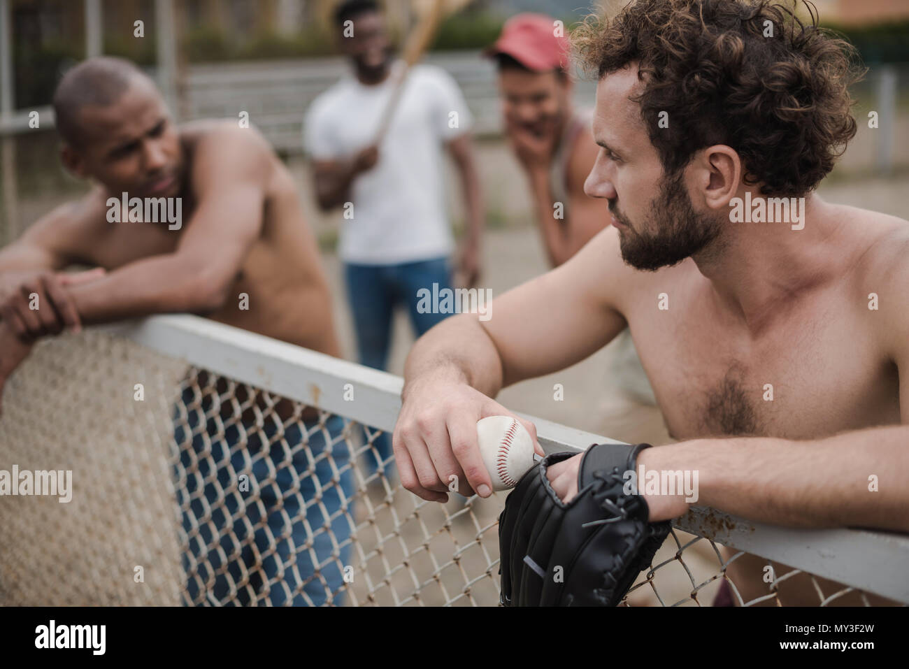 Baseball players group hi-res stock photography and images - Alamy