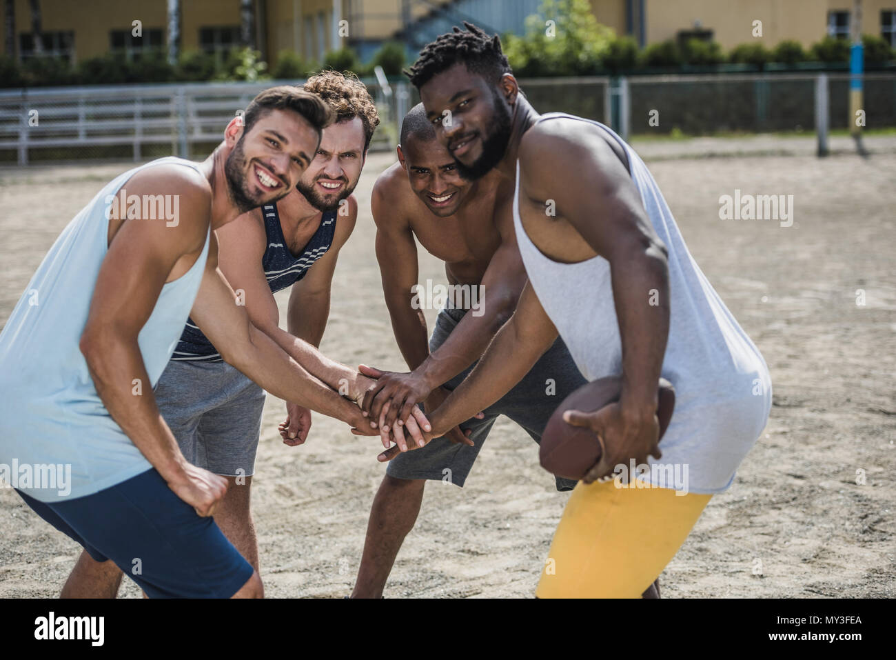 Male football players hi-res stock photography and images - Alamy