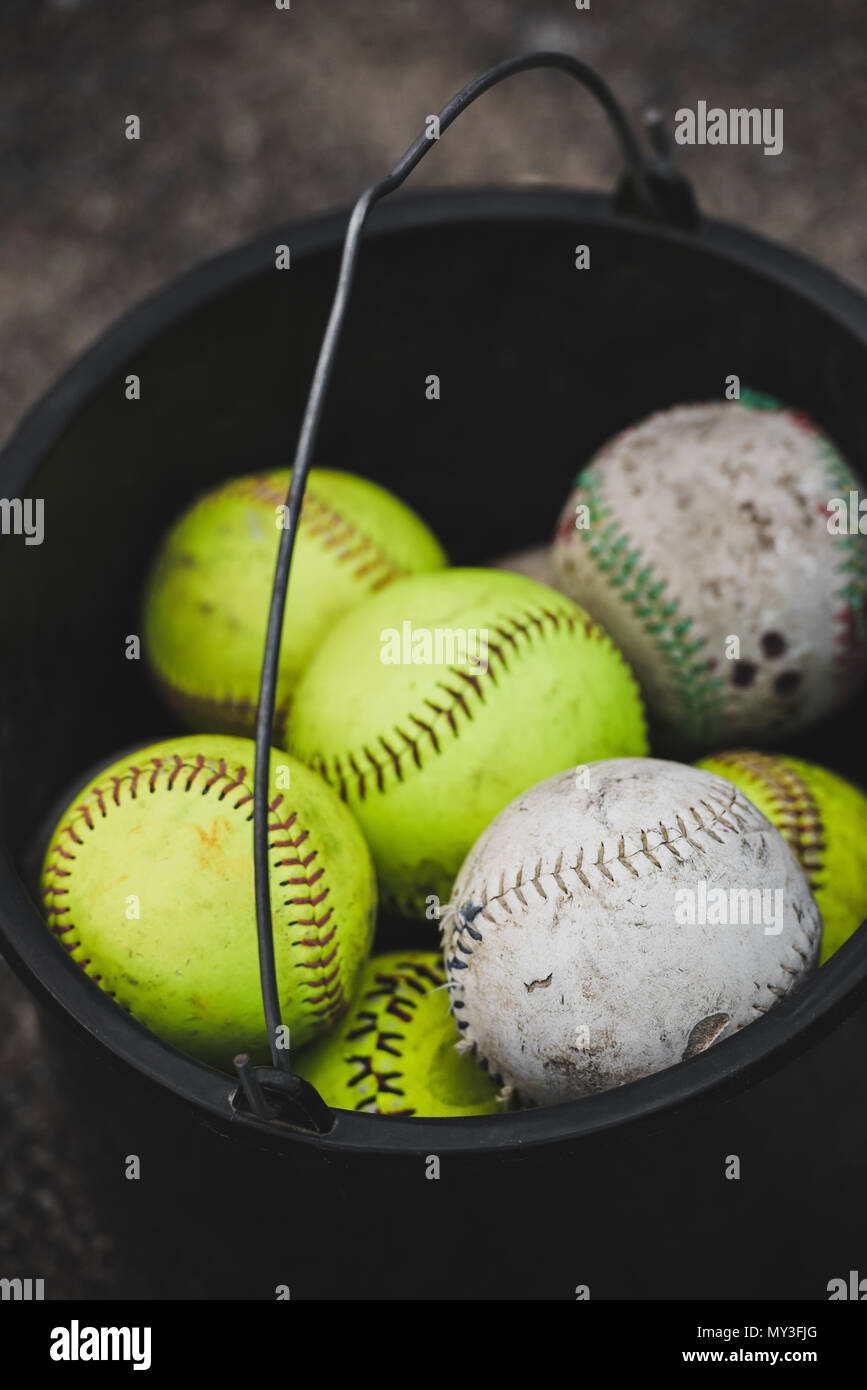 Bucket full of balls hi-res stock photography and images - Alamy