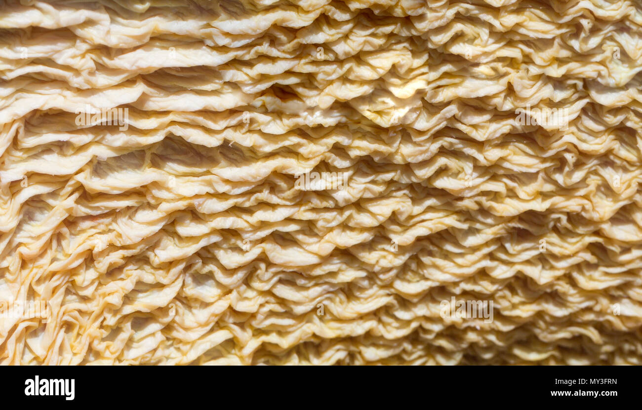 Abstract background of a wrinkled great white or eastern white pelican ...