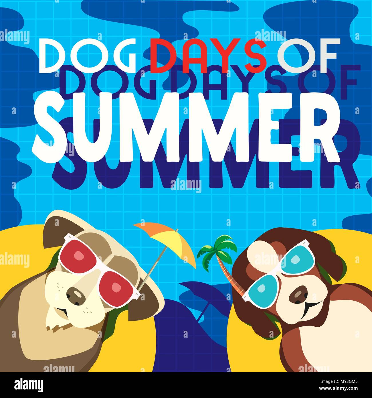 Playful canines Stock Vector Images - Alamy