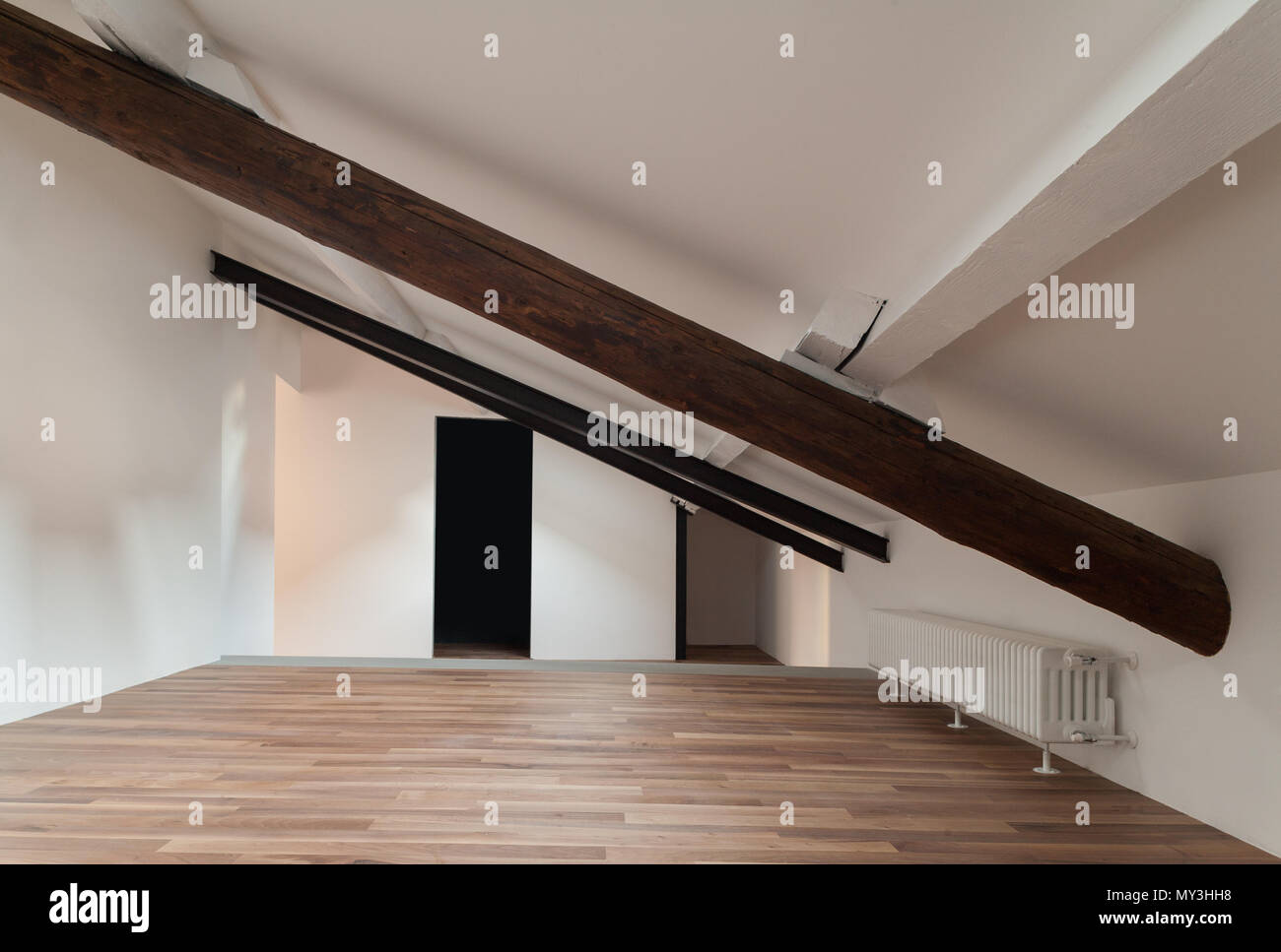Interior nice loft, wide empty room Stock Photo - Alamy