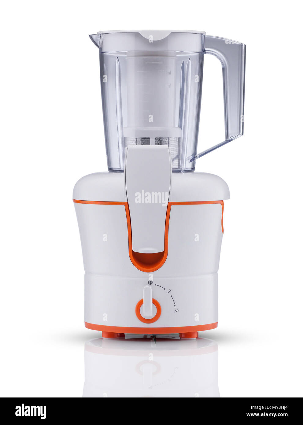 electric blender with the container on a white background. kitchen ...