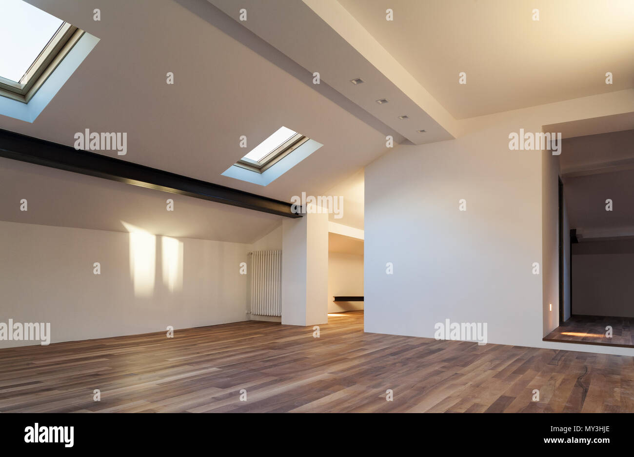 Interior nice loft, wide empty room Stock Photo - Alamy