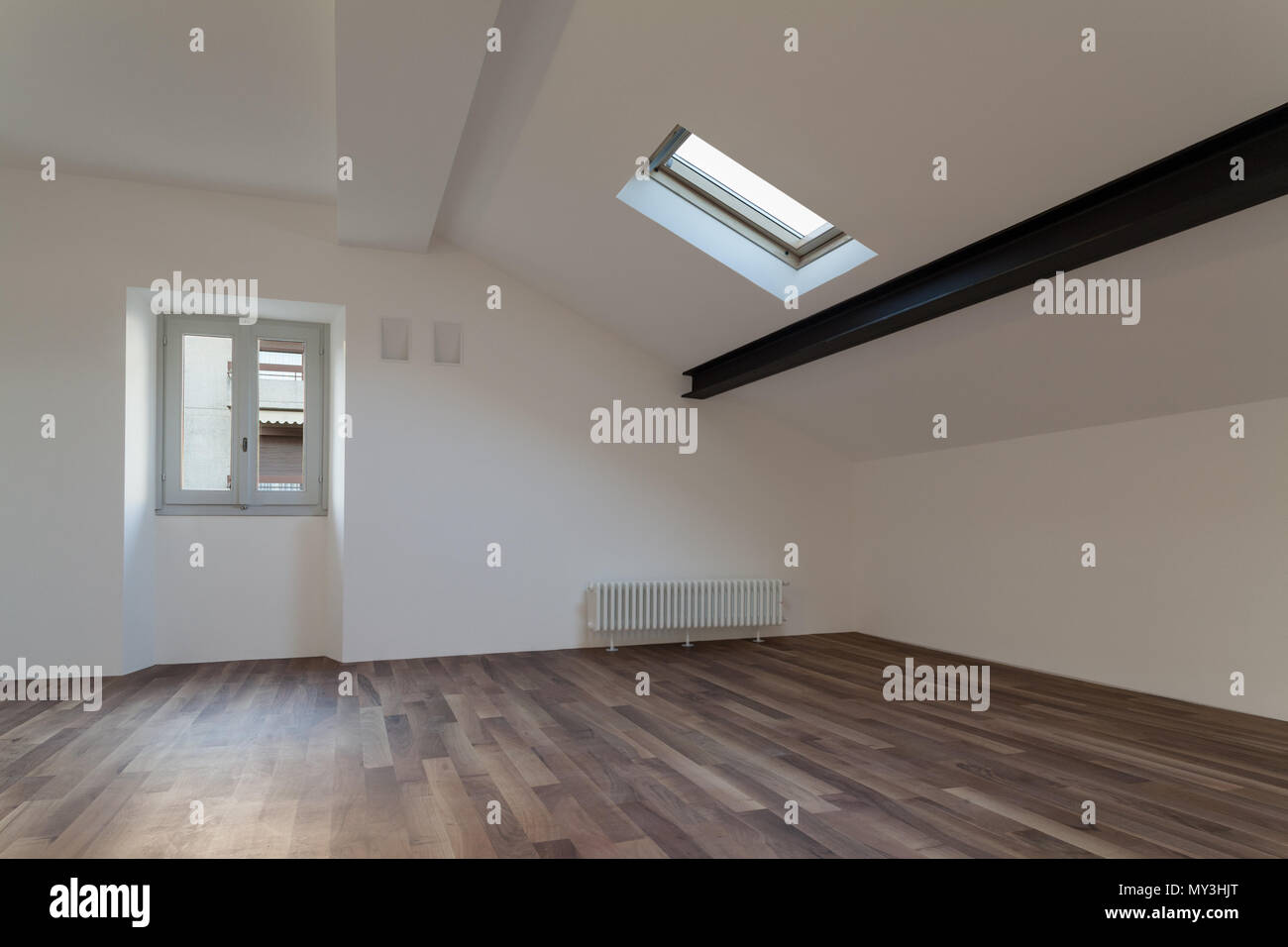 Interior nice loft, wide empty room Stock Photo - Alamy