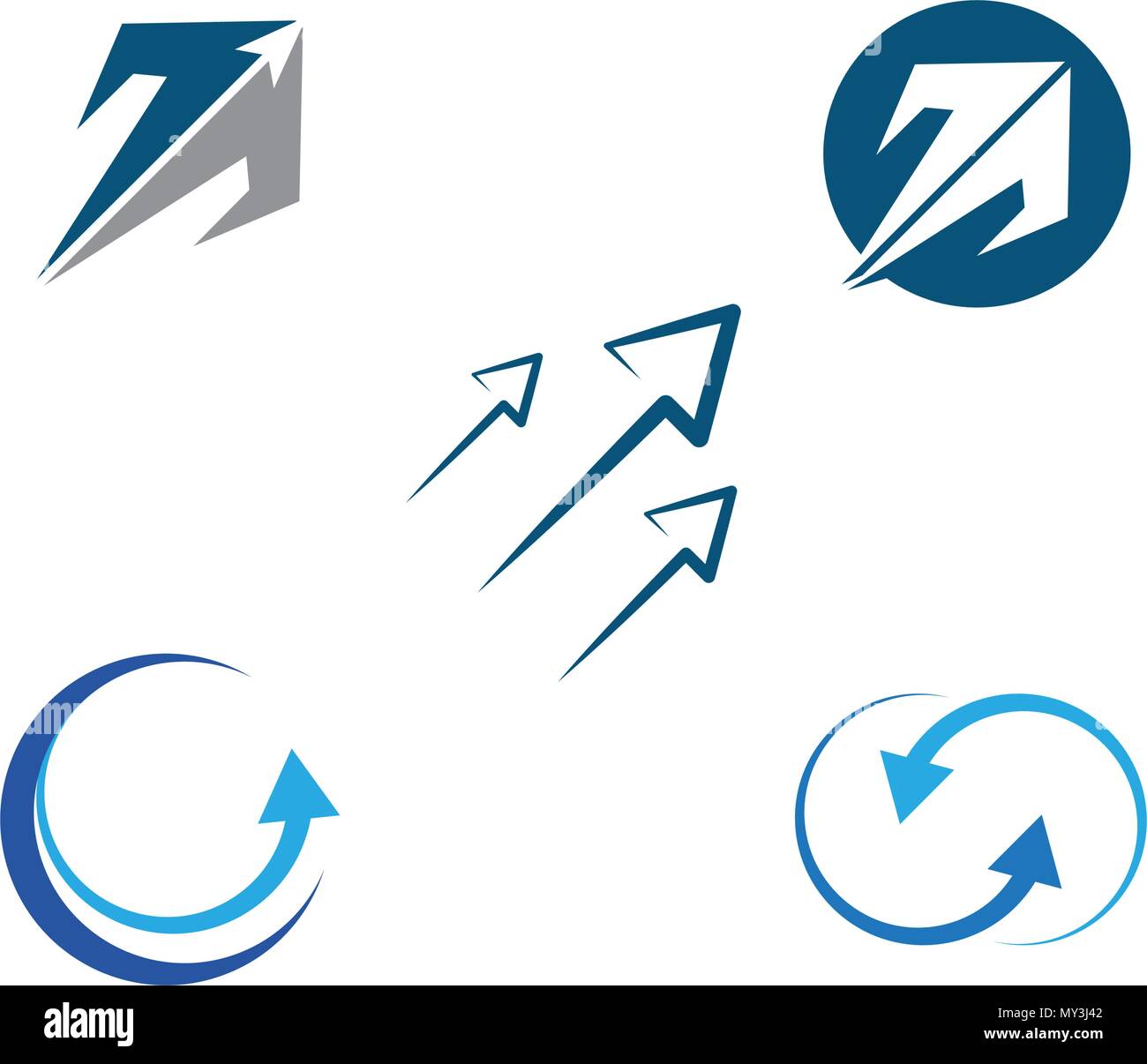 Arrow vector illustration icon Logo Template design Stock Vector Image ...