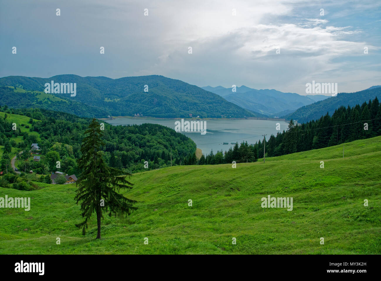 Road trip true the wonderful nature and landscape of Romania Stock ...