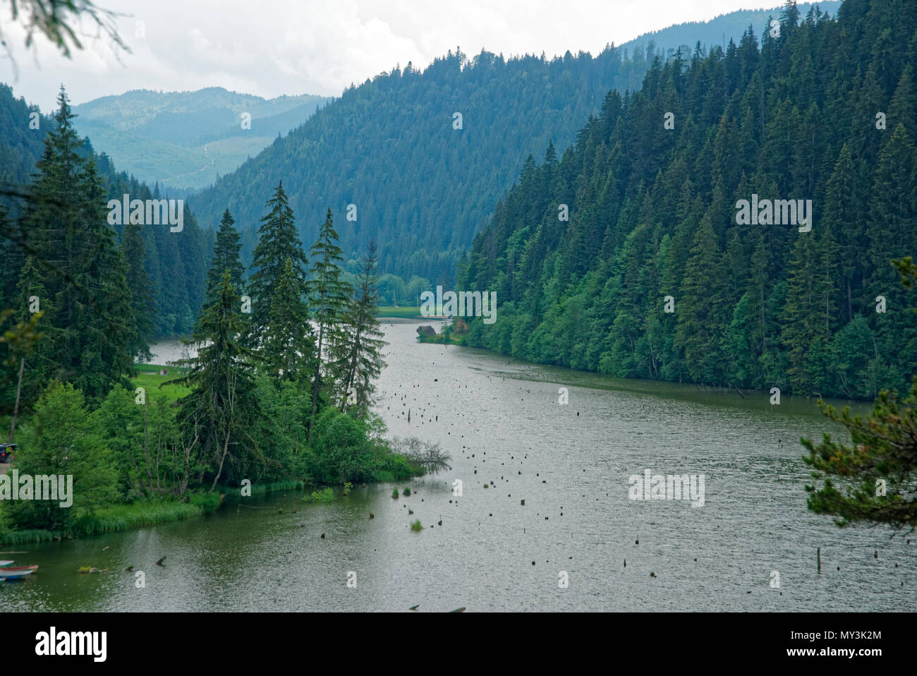 Road trip true the wonderful nature and landscape of Romania Stock ...