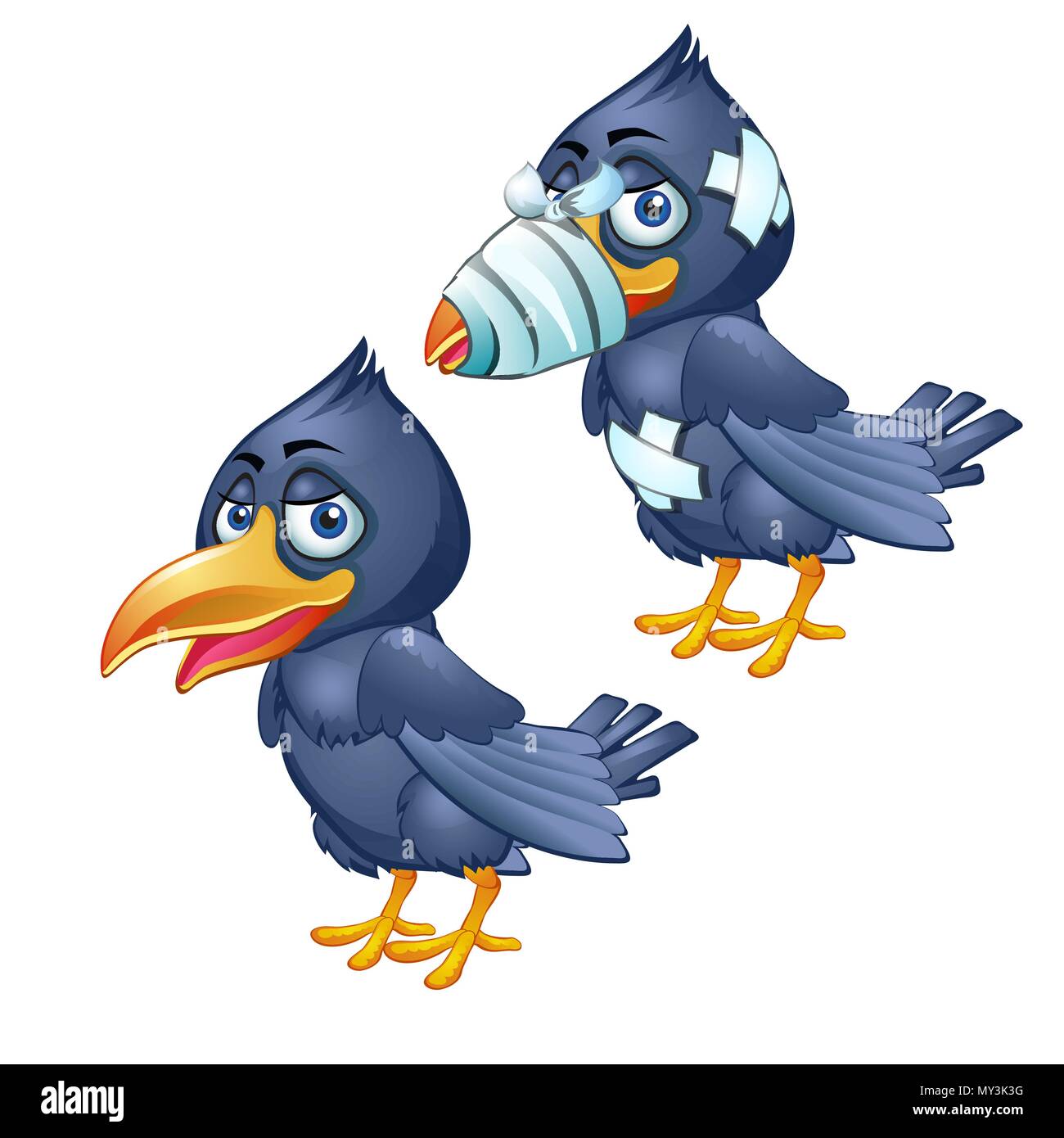 Sad crow Cut Out Stock Images & Pictures - Alamy