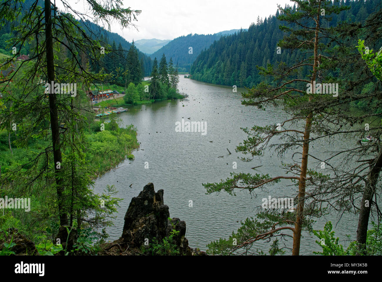Road trip true the wonderful nature and landscape of Romania Stock ...