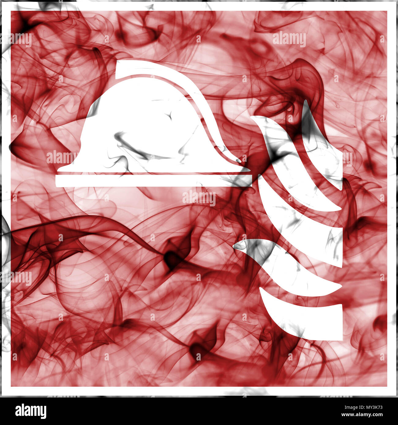 Emergency smoke symbols for firefighting equipment. Standard fire ...