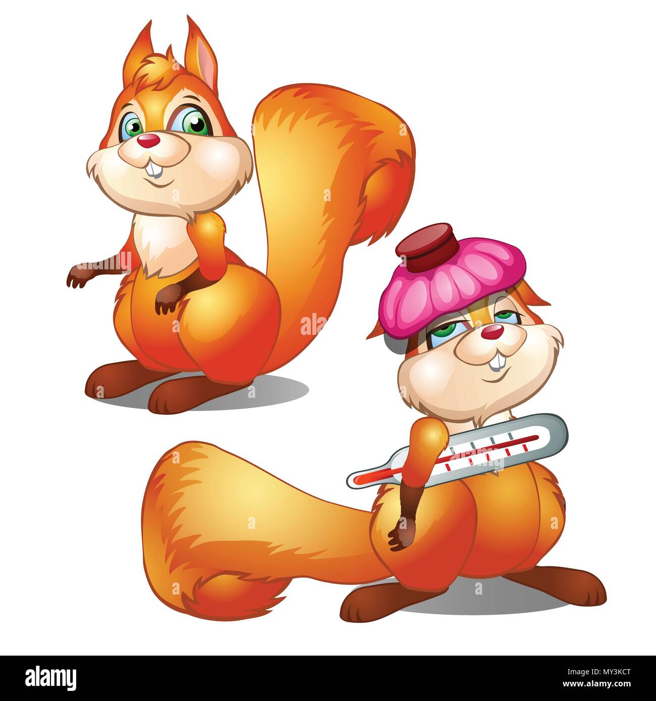 Hurt Squirrel Clipart