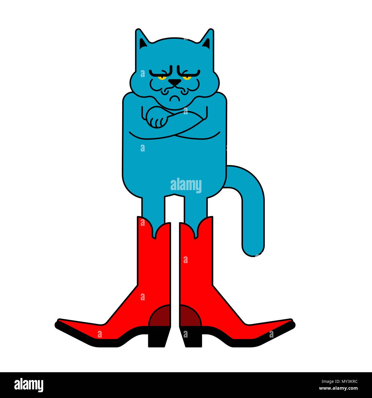 Cat in Boots. Fairy tale pet. Vector illustration Stock Vector Image ...