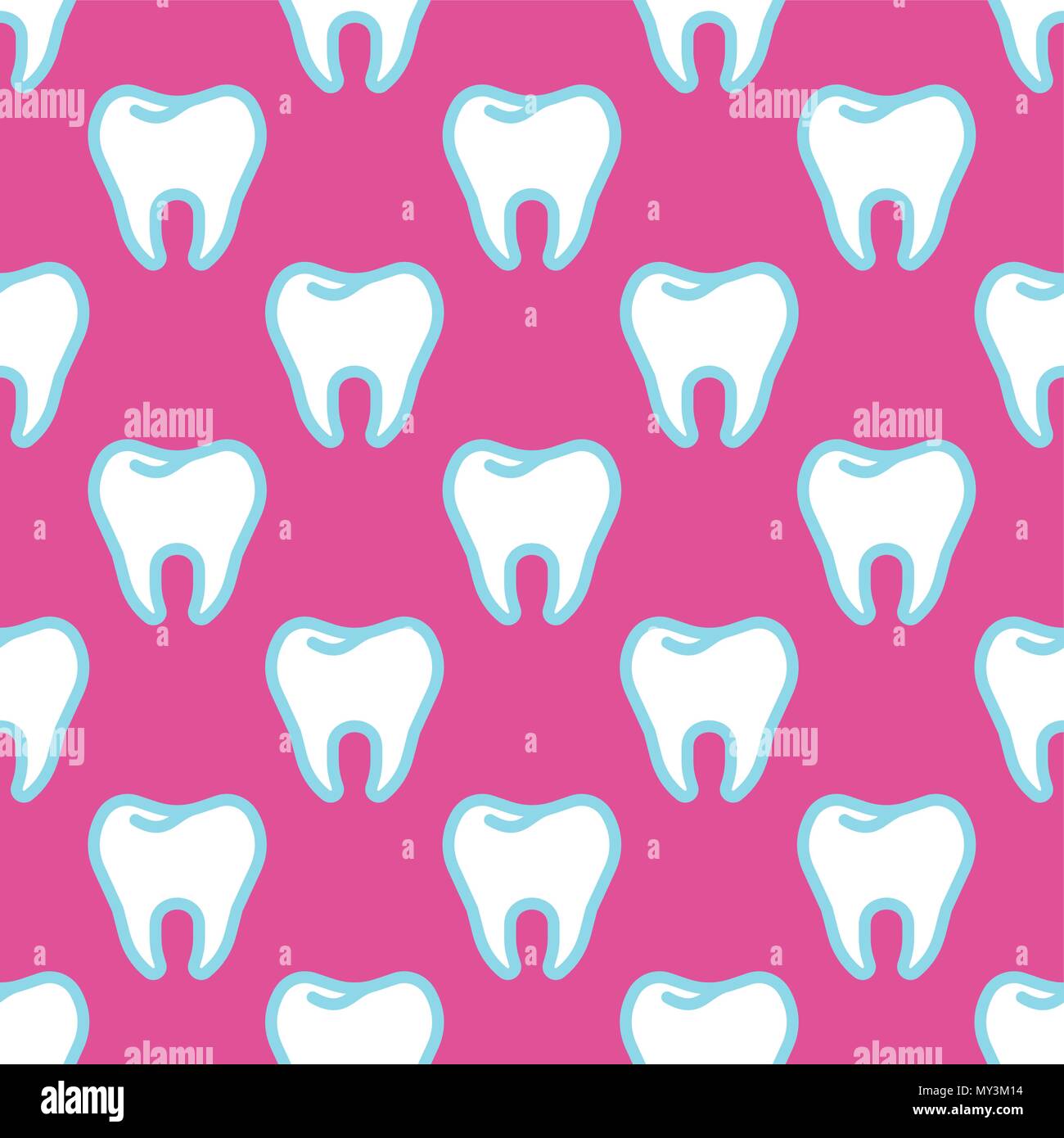 Tooth pattern seamless. teeth background. Vector illustration Stock ...