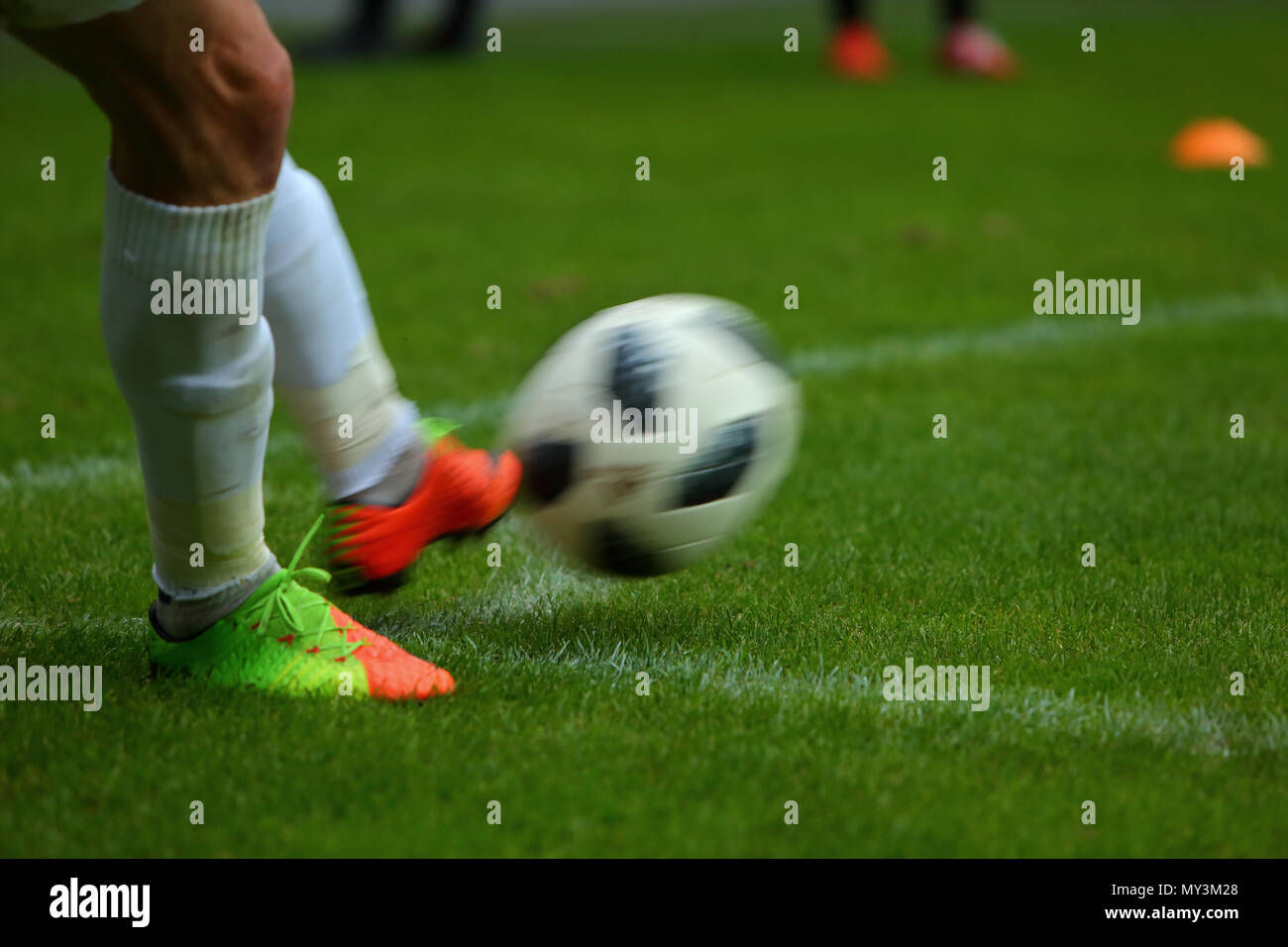 Corner kick is one of the elements of resuming the game of football ...