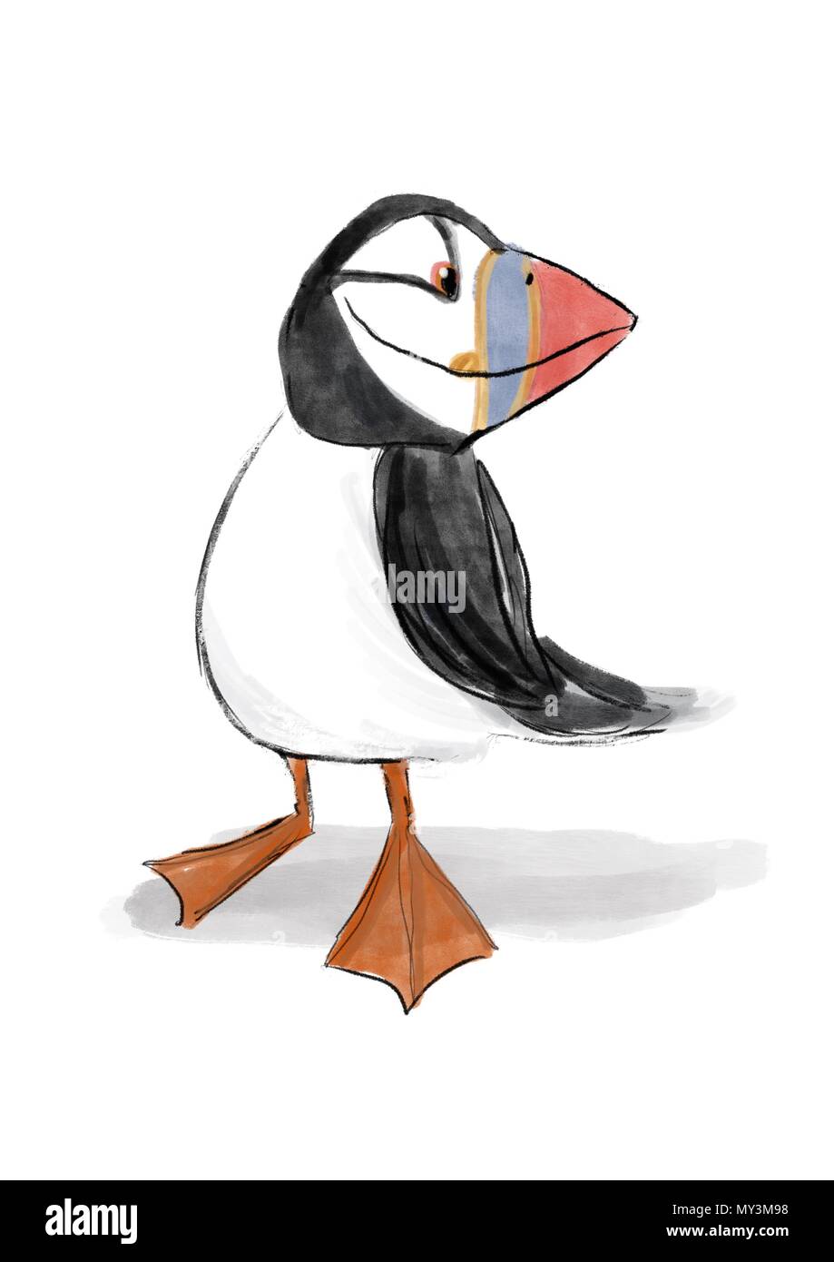 Puffin bird birds seabird Cut Out Stock Images & Pictures - Alamy