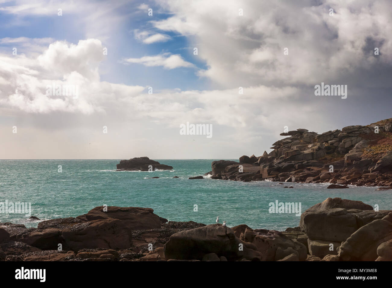 Pulpit Rock on Peninnis Head, St. Mary's, Isles of Scilly, UK Stock ...