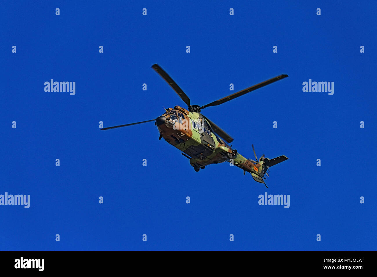 Military helicopter in flight Stock Photo - Alamy