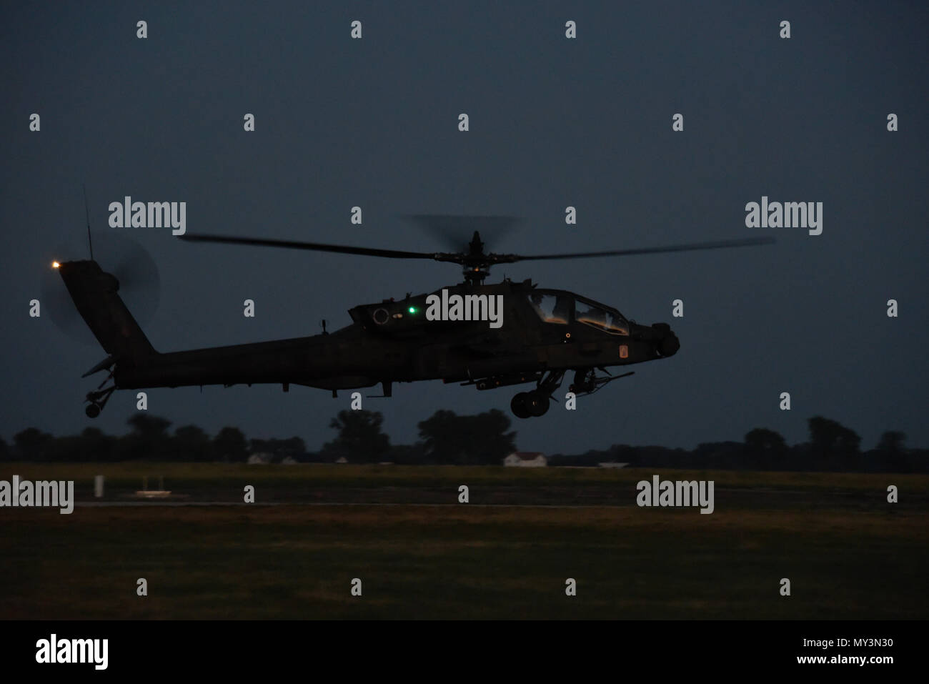 AH-64 Apache helicopters assigned to Task Force Viper 1st Battalion ...