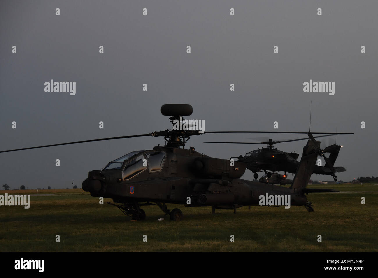 AH-64 Apache helicopters assigned to Task Force Viper 1st Battalion ...