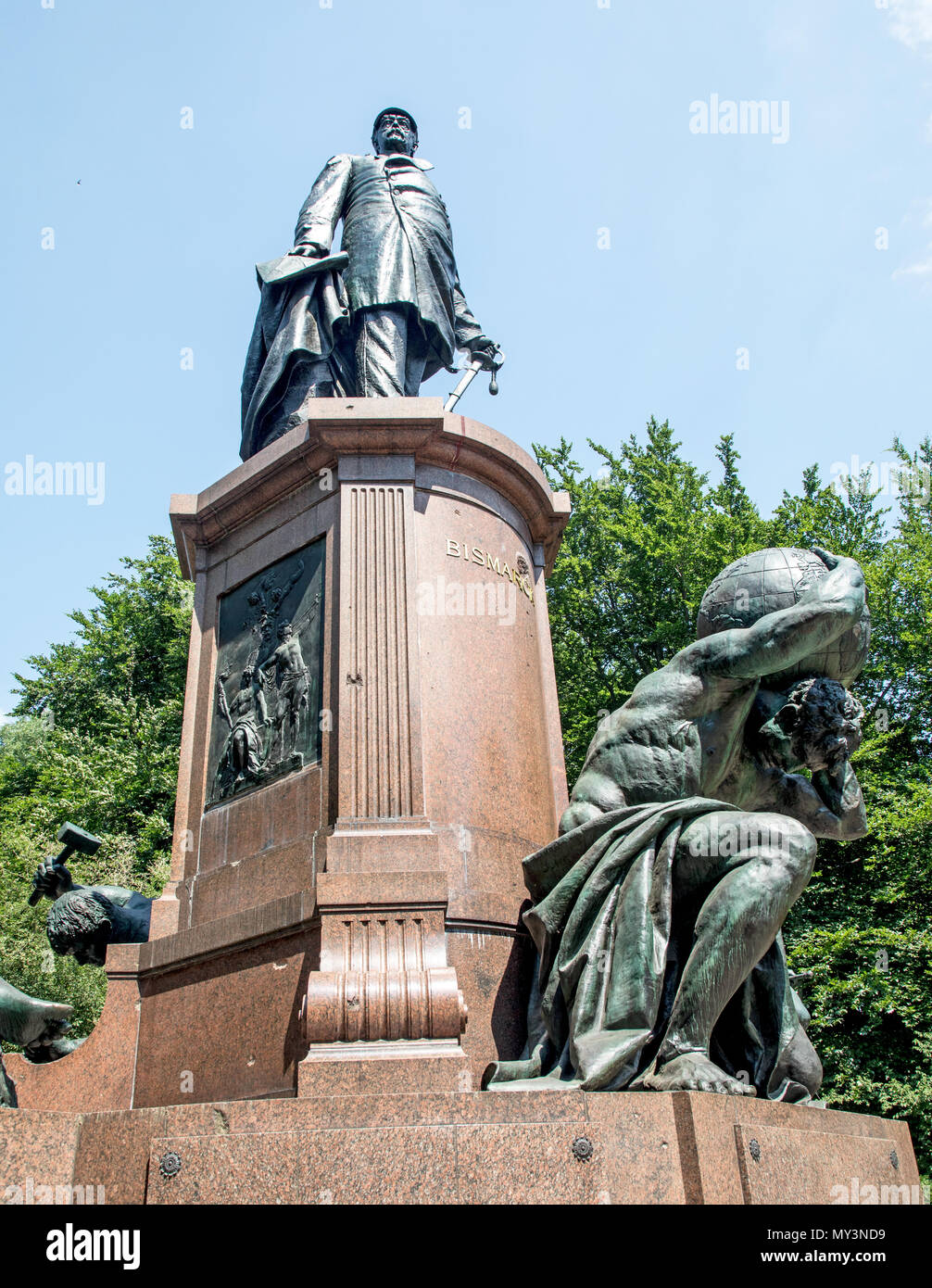 Bronze Statue Of Bismark Berlin Germany Stock Photo - Alamy