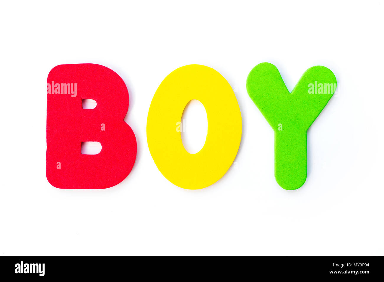 GIRL spelt out with coloured letters Stock Photo - Alamy