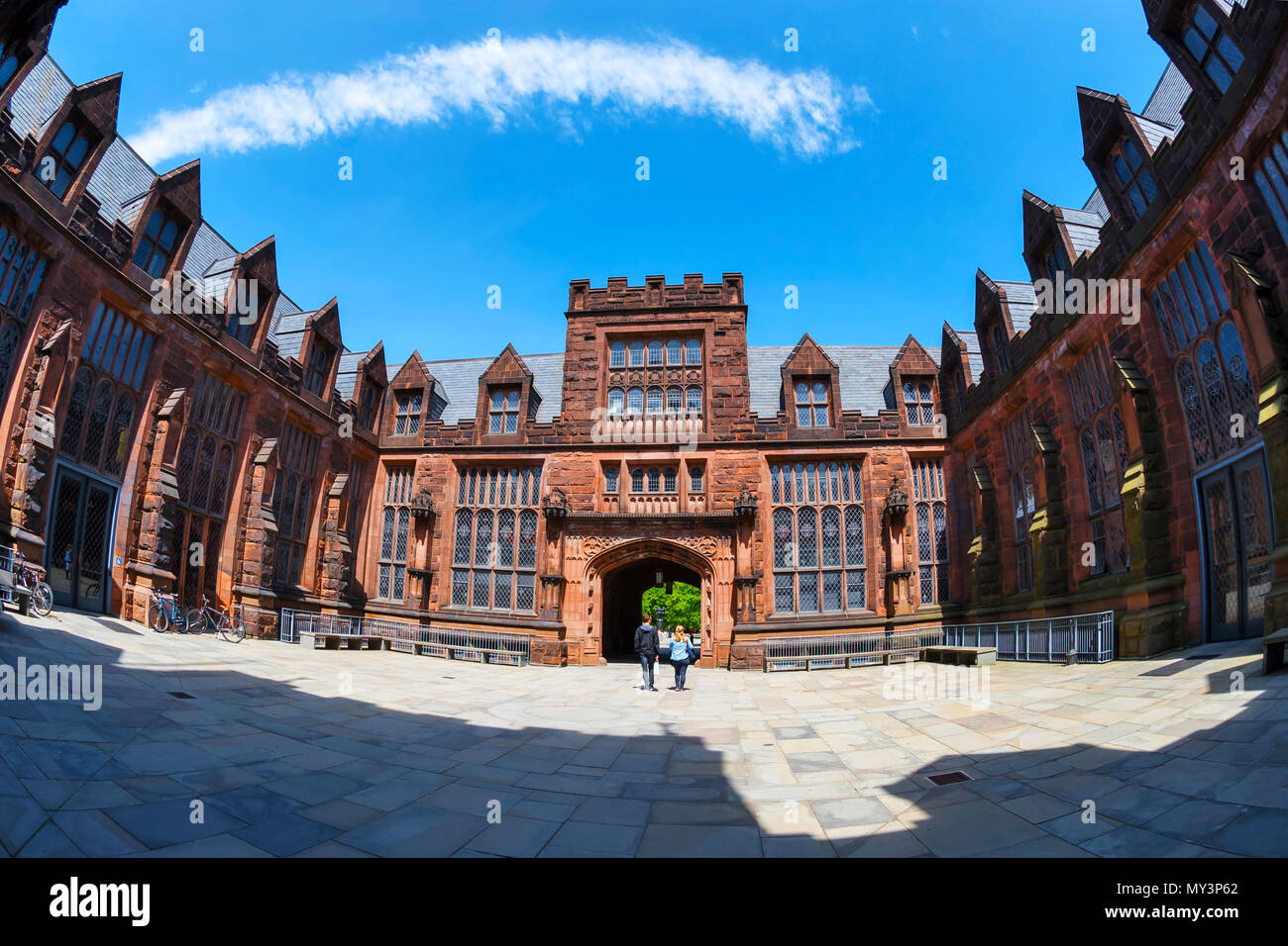 Courtyard at East Pyne Hall, Princeton University, New Jersey, USA ...