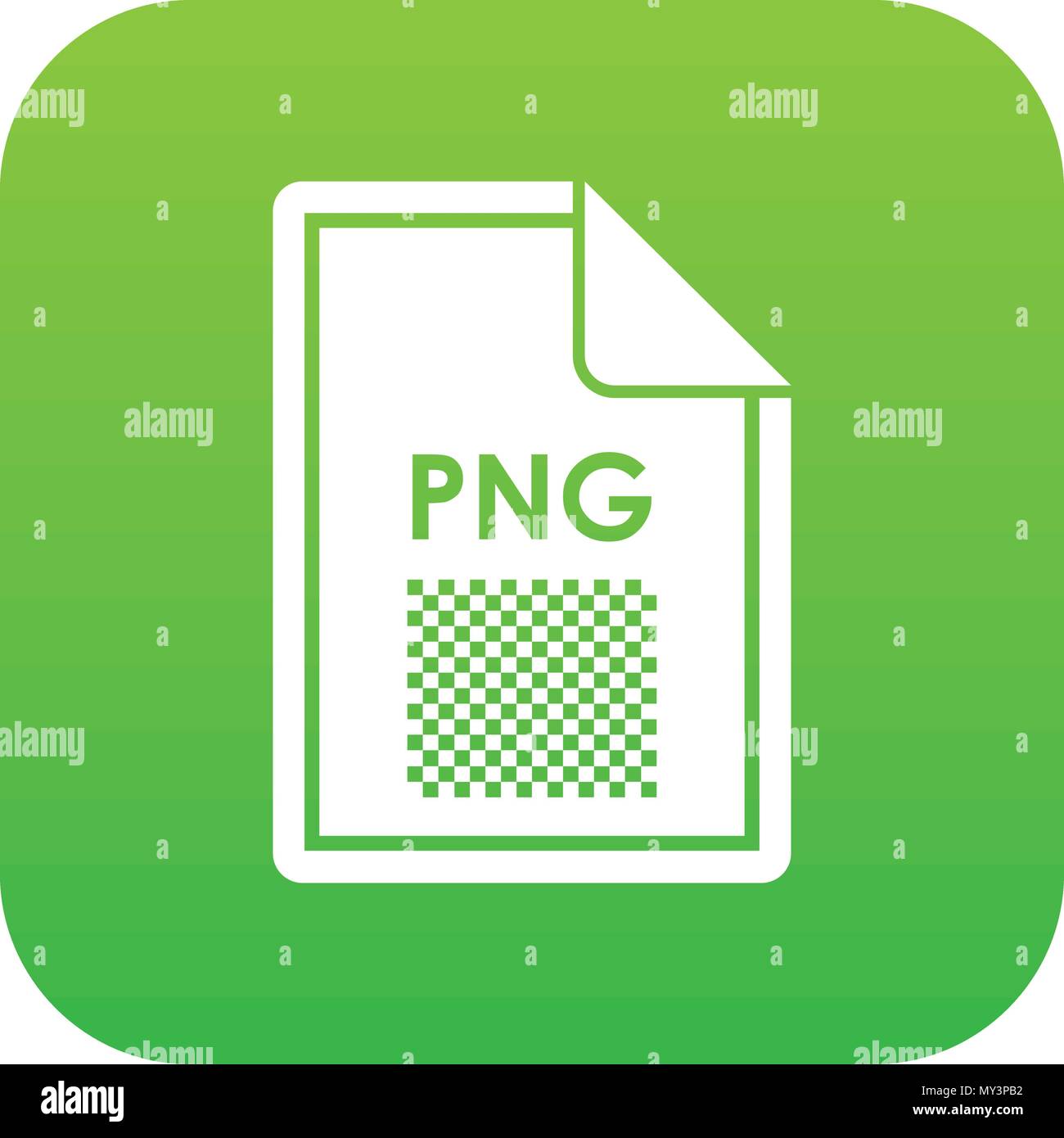 File PNG icon digital green Stock Vector Image & Art - Alamy