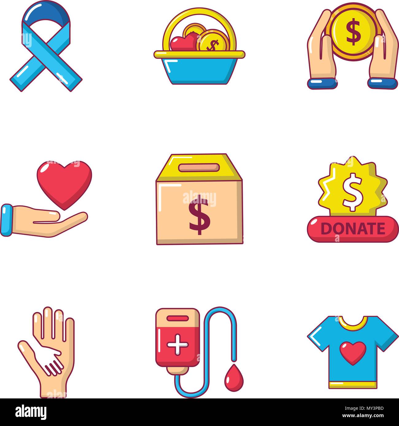 Sacrifice icons set, cartoon style Stock Vector Image & Art - Alamy