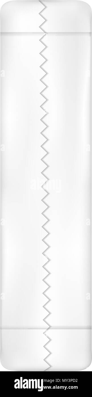 Pack mint gum stick mockup, realistic style Stock Vector Image & Art ...