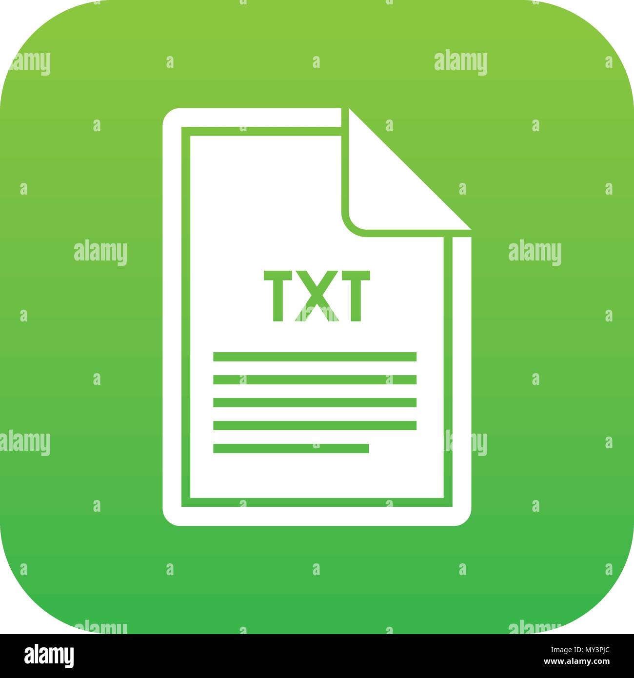 File TXT icon digital green Stock Vector Image & Art - Alamy