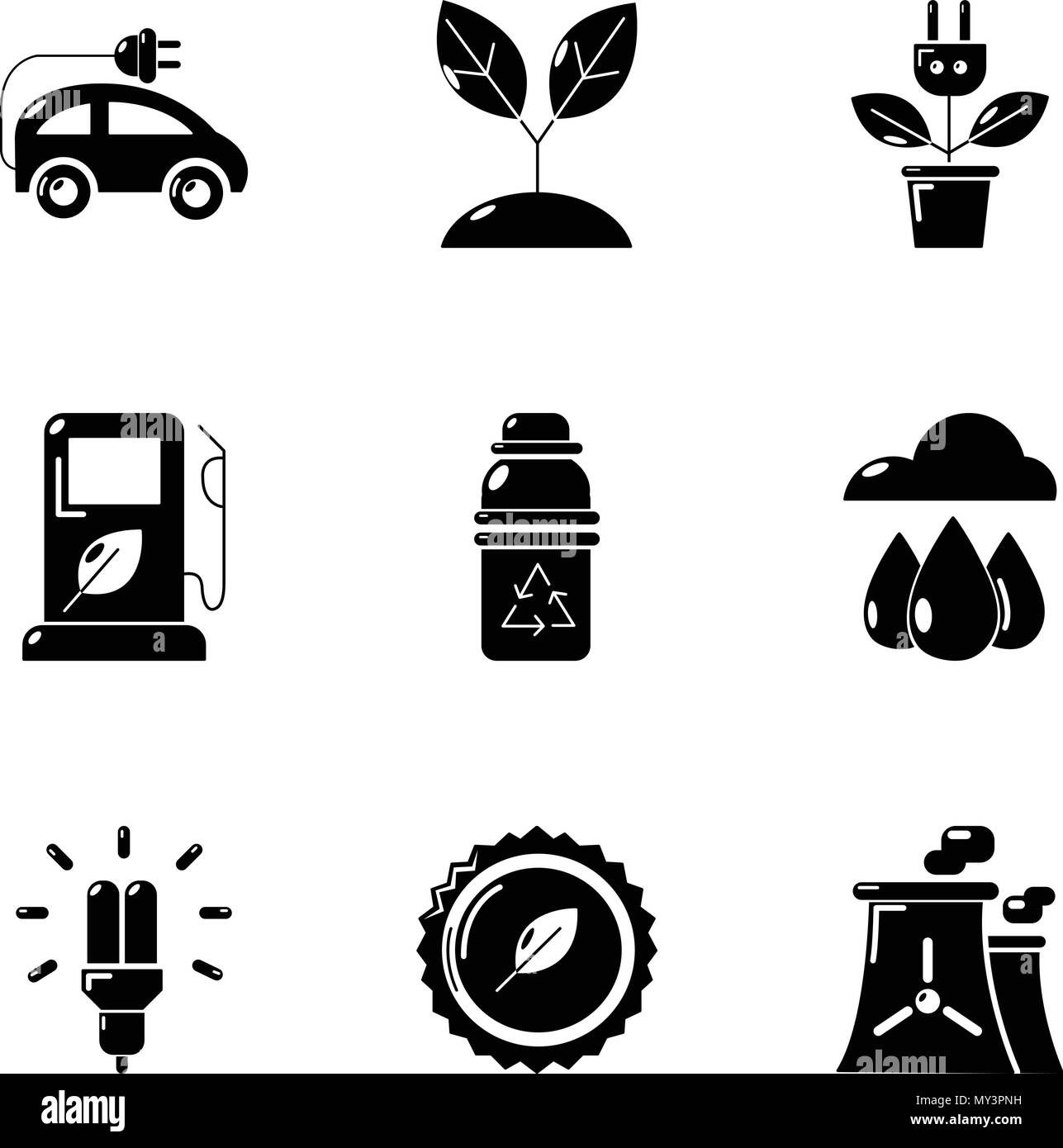 Pure potency icons set, simple style Stock Vector Image & Art - Alamy