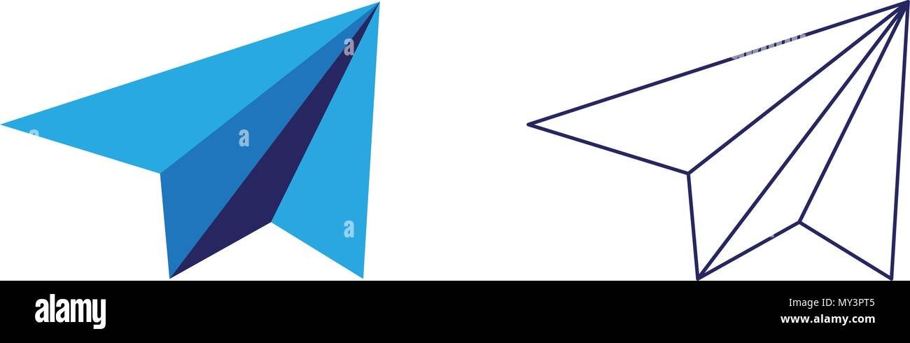Paper Airplane icon vector illustration design Logo Template Stock ...