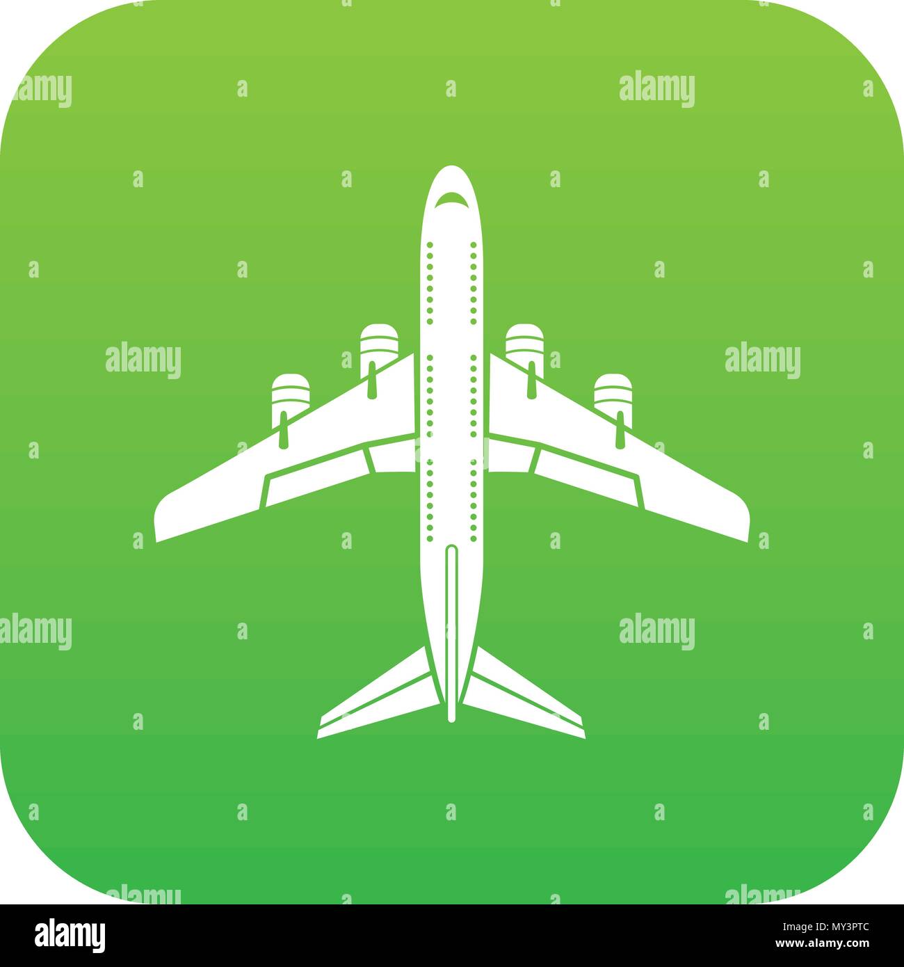 Flying plane icon, simple style Stock Vector Image & Art - Alamy