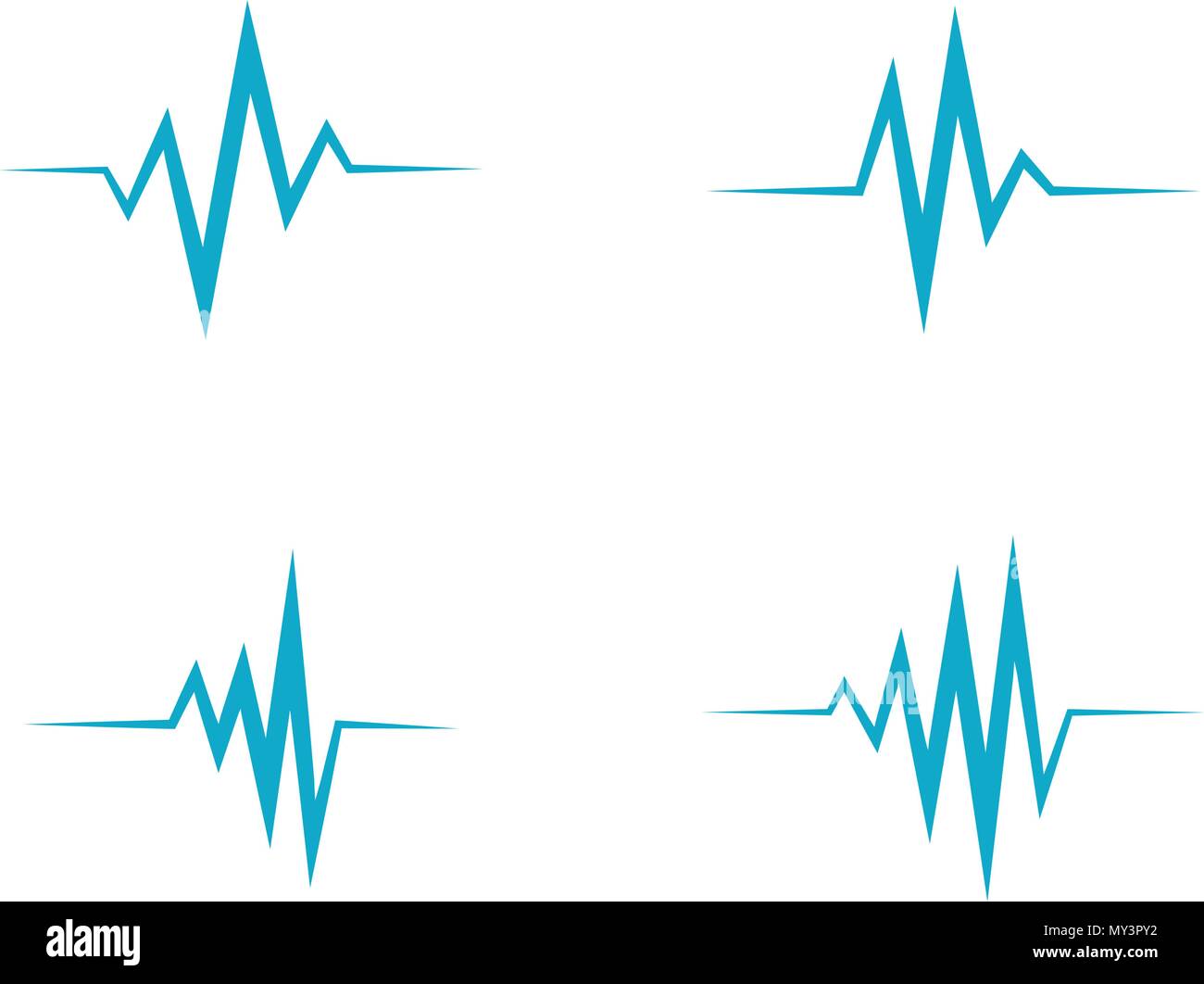 Cardiogram heartbeat Stock Vector Images - Alamy