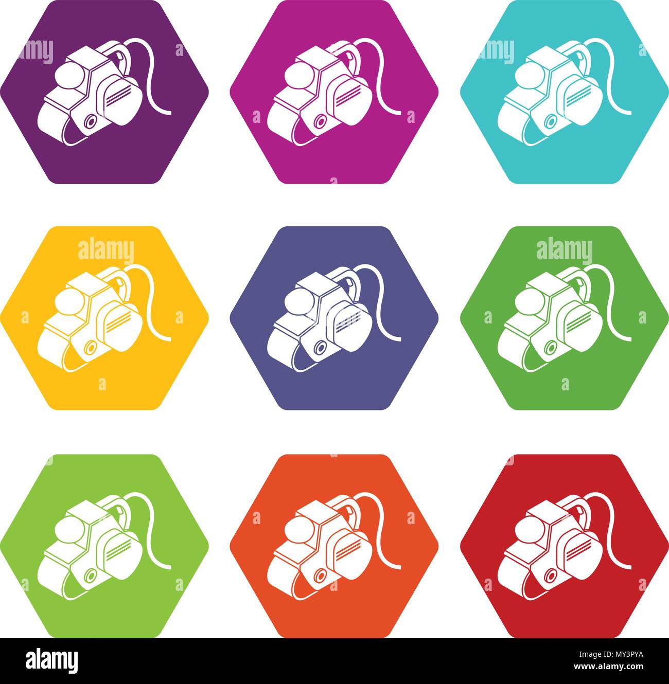 Power tool icons set 9 vector Stock Vector Image & Art - Alamy