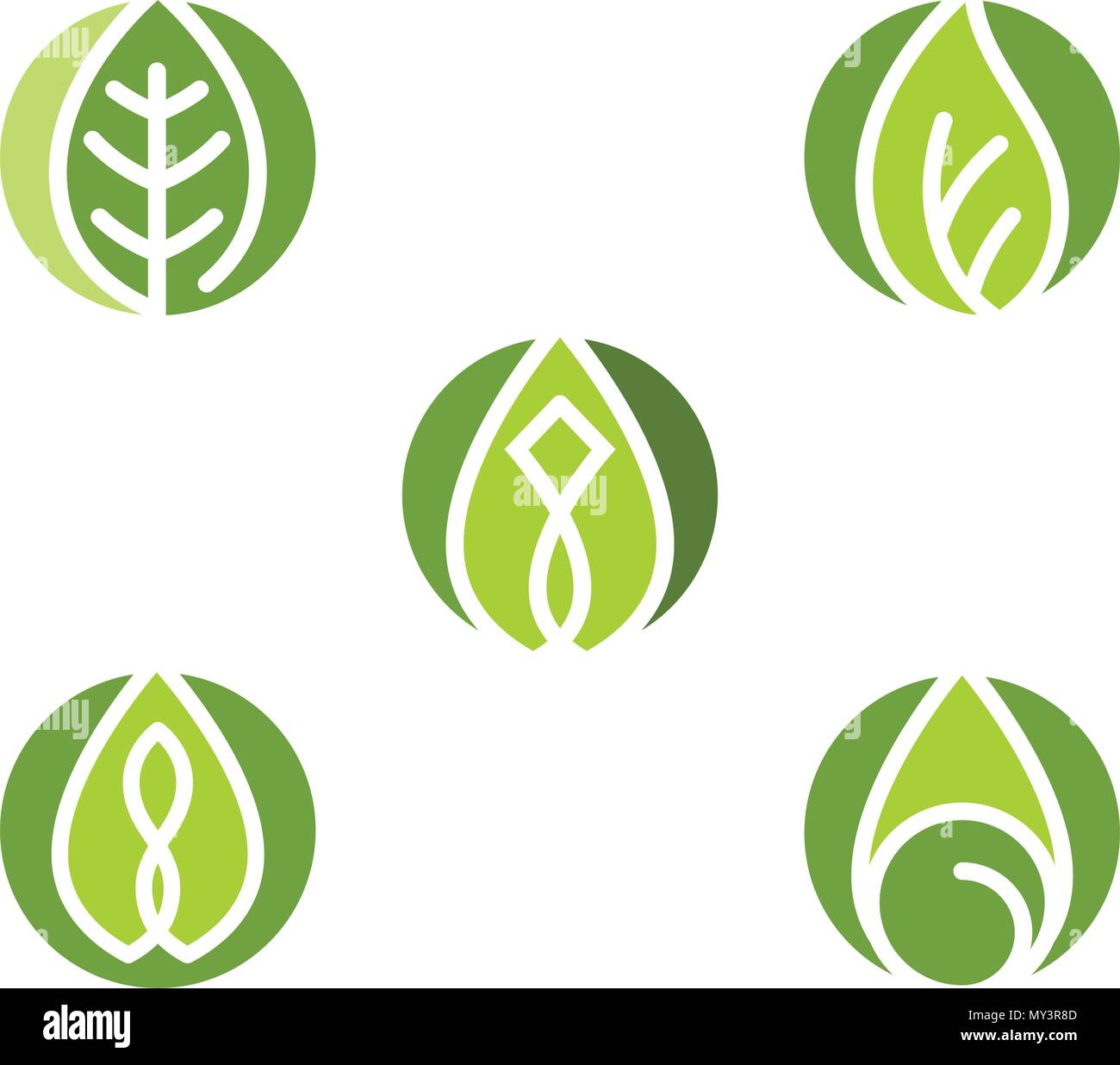 green Tree leaf ecology nature element vector Stock Vector Image & Art ...