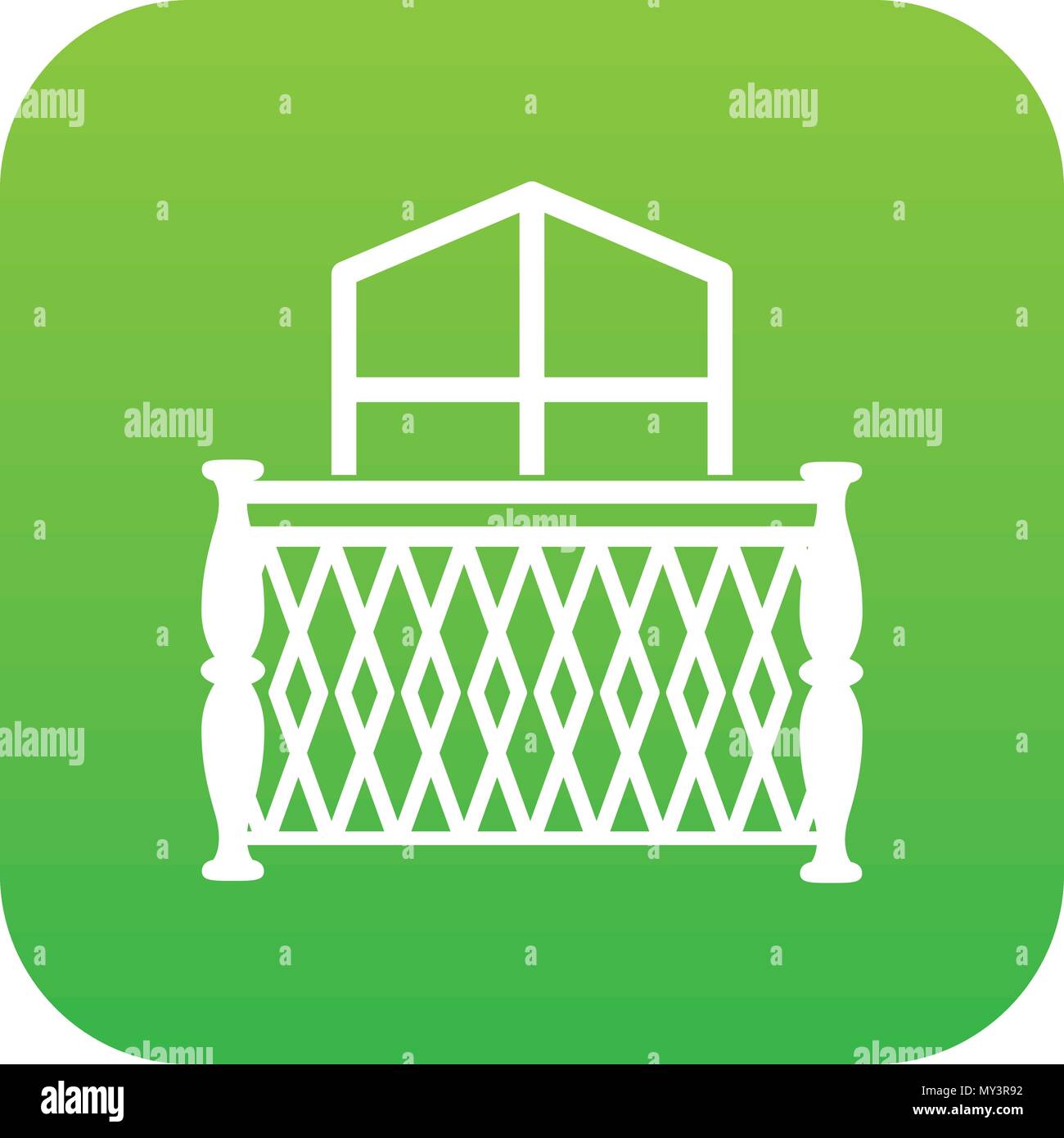 Balcony Icon Simple Style Stock Vector Image And Art Alamy