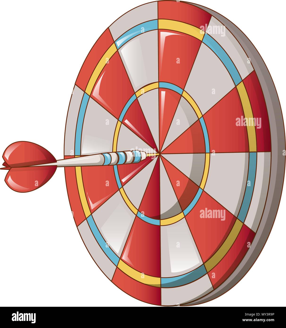 Hit darts target icon, cartoon style Stock Vector Image & Art - Alamy
