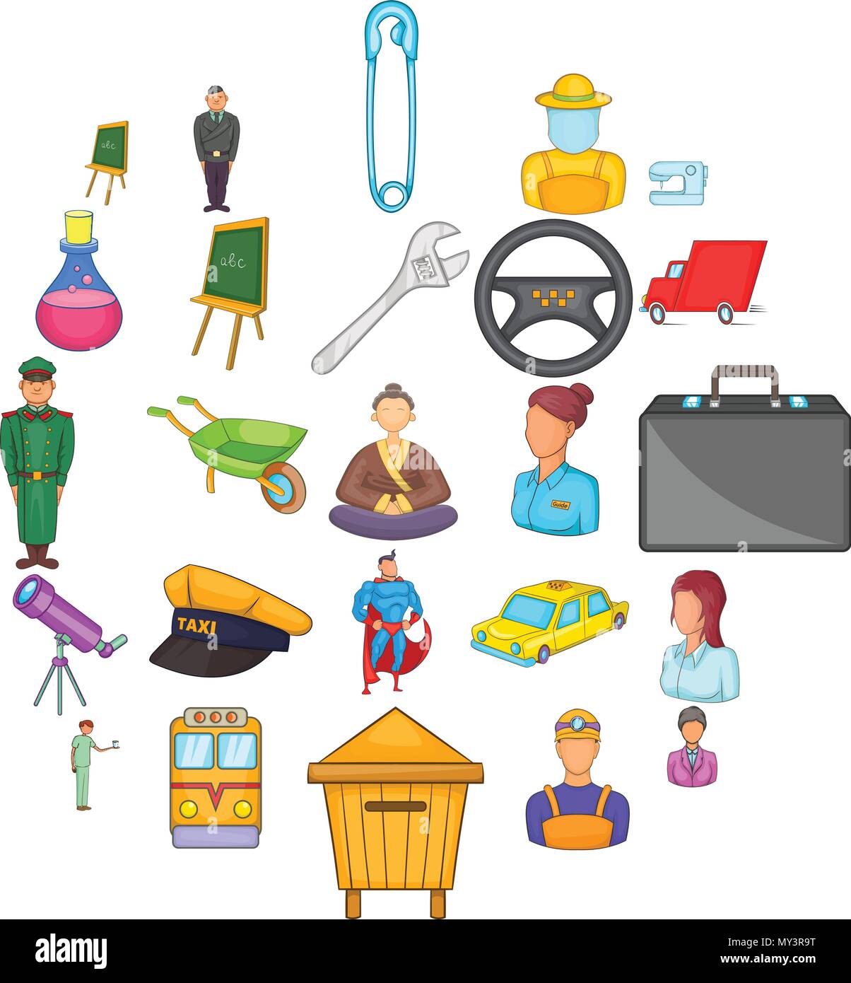 Maintain icons set, cartoon style Stock Vector Image & Art - Alamy