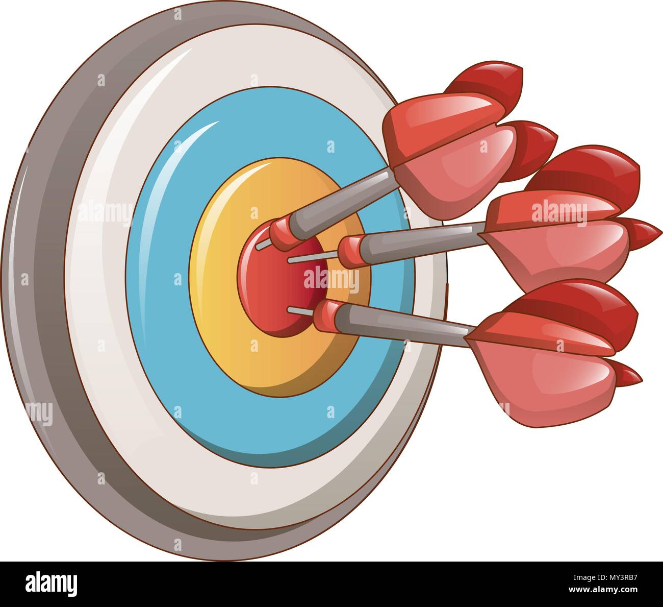 Darts target icon, cartoon style Stock Vector Image & Art - Alamy