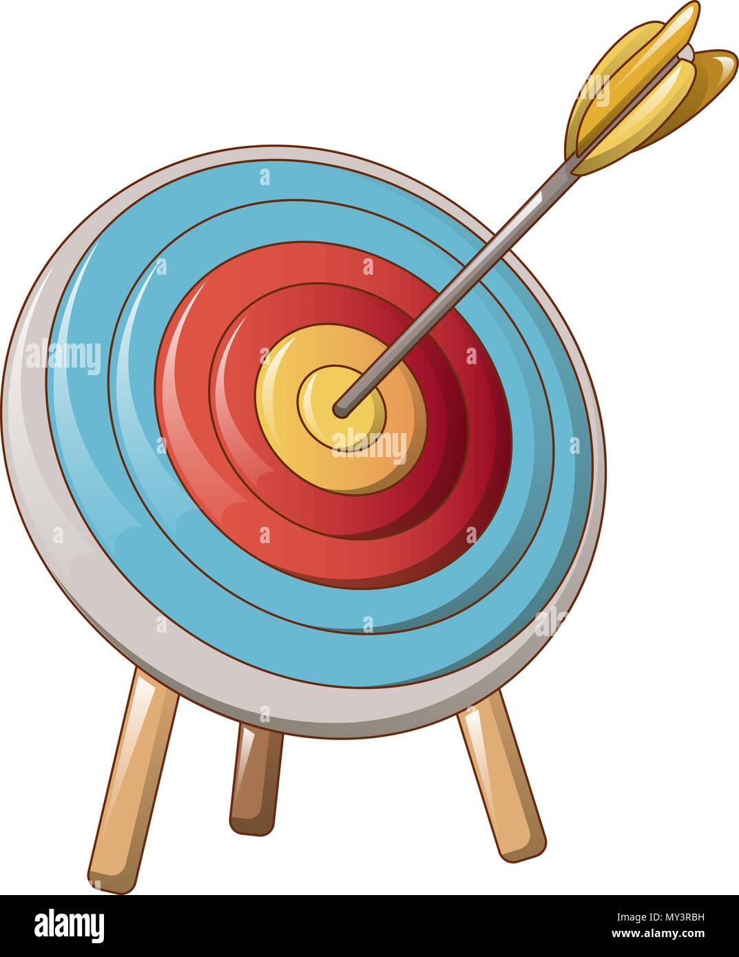 Archery target icon, cartoon style Stock Vector Image & Art - Alamy