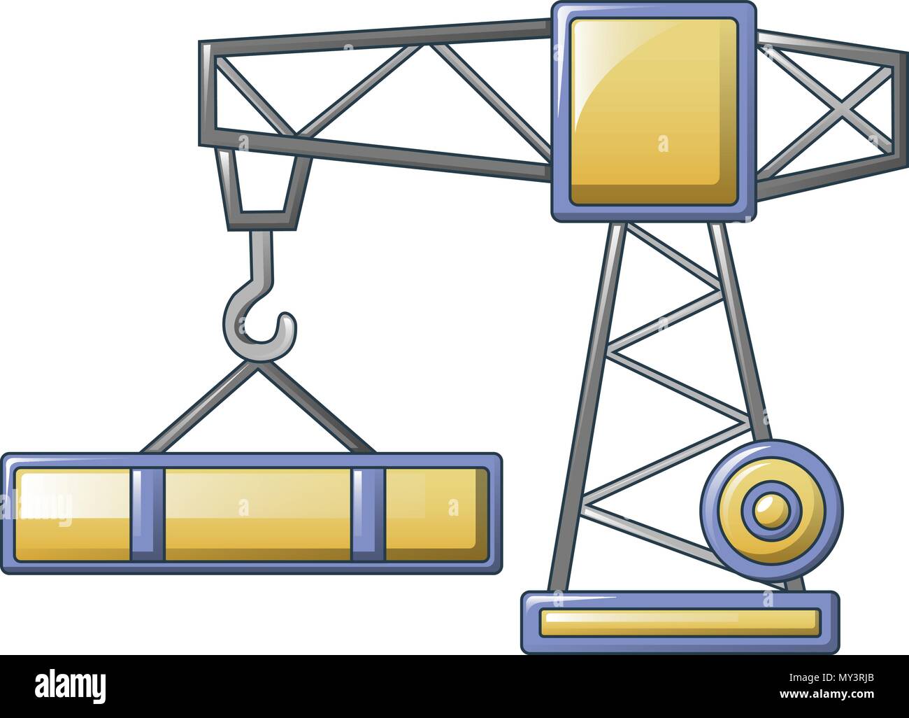 Construction crane icon, cartoon style Stock Vector Image & Art - Alamy