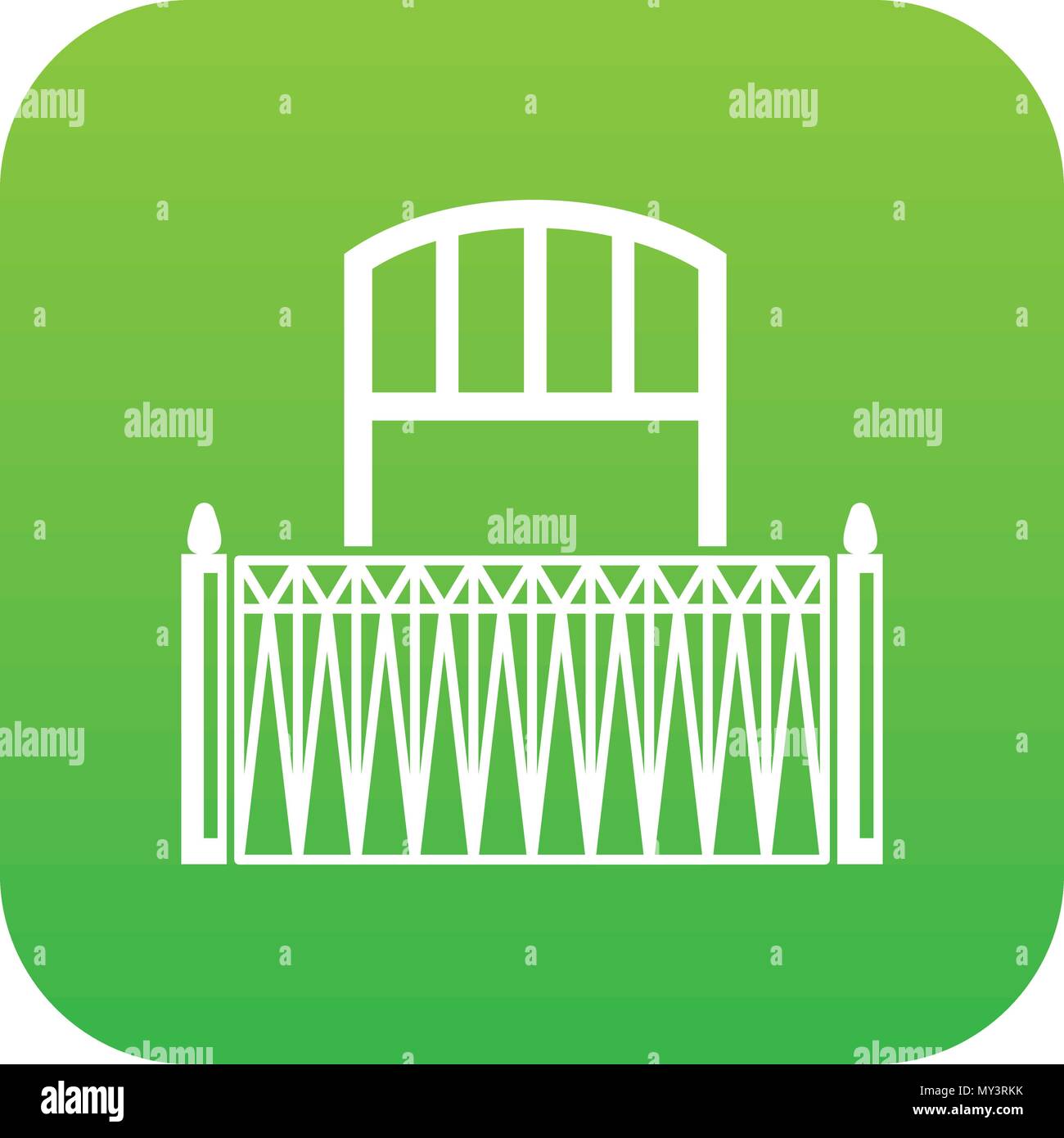 Lattice Balcony Icon Simple Style Stock Vector Image And Art Alamy