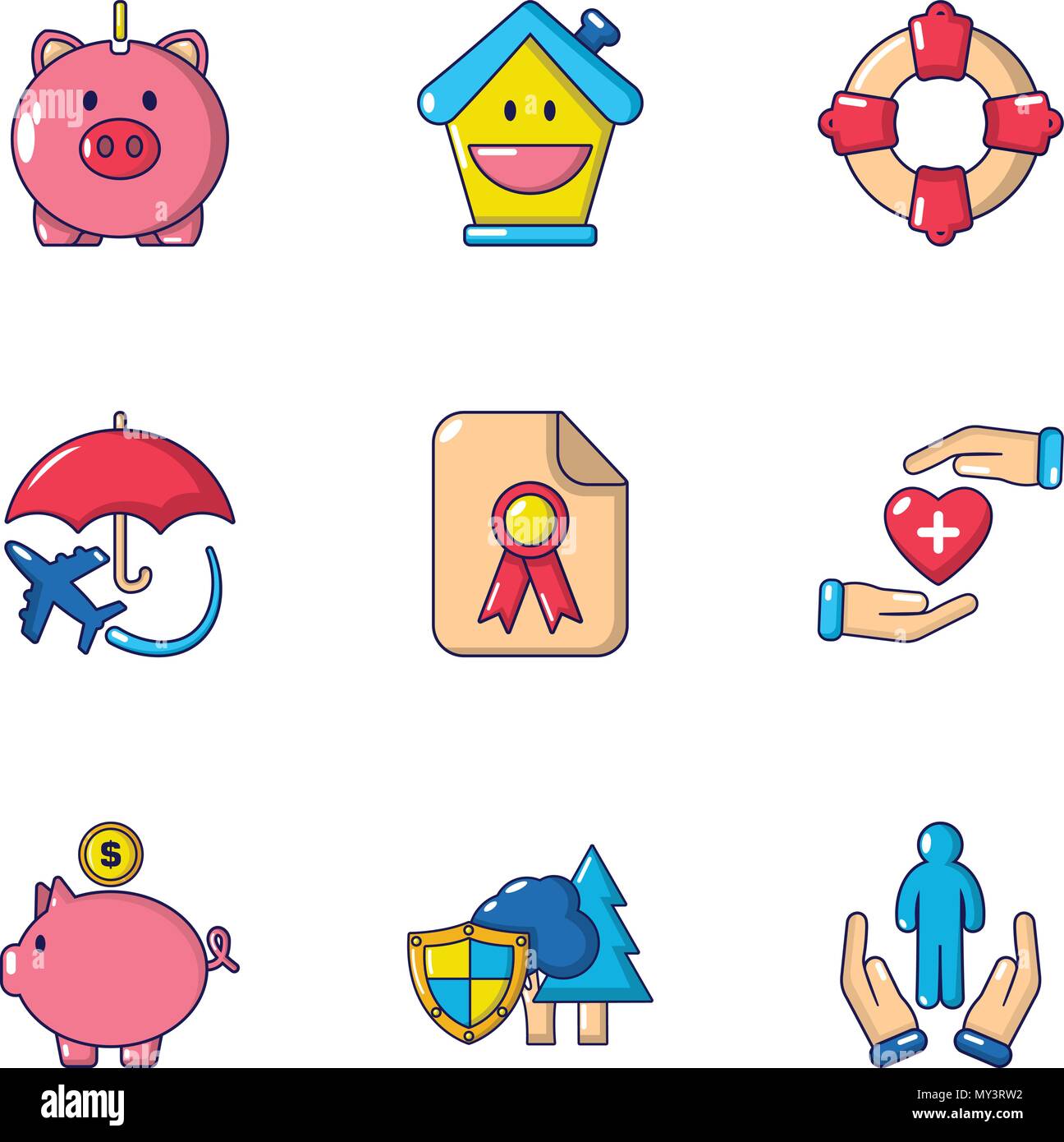 Belay icons set, cartoon style Stock Vector Image & Art - Alamy