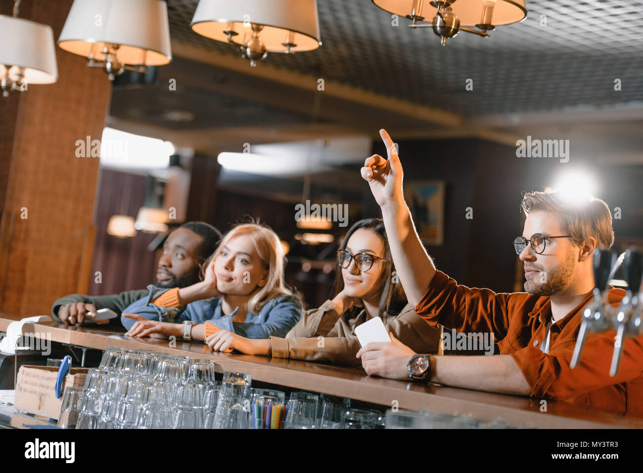 Bar calling hi-res stock photography and images - Alamy